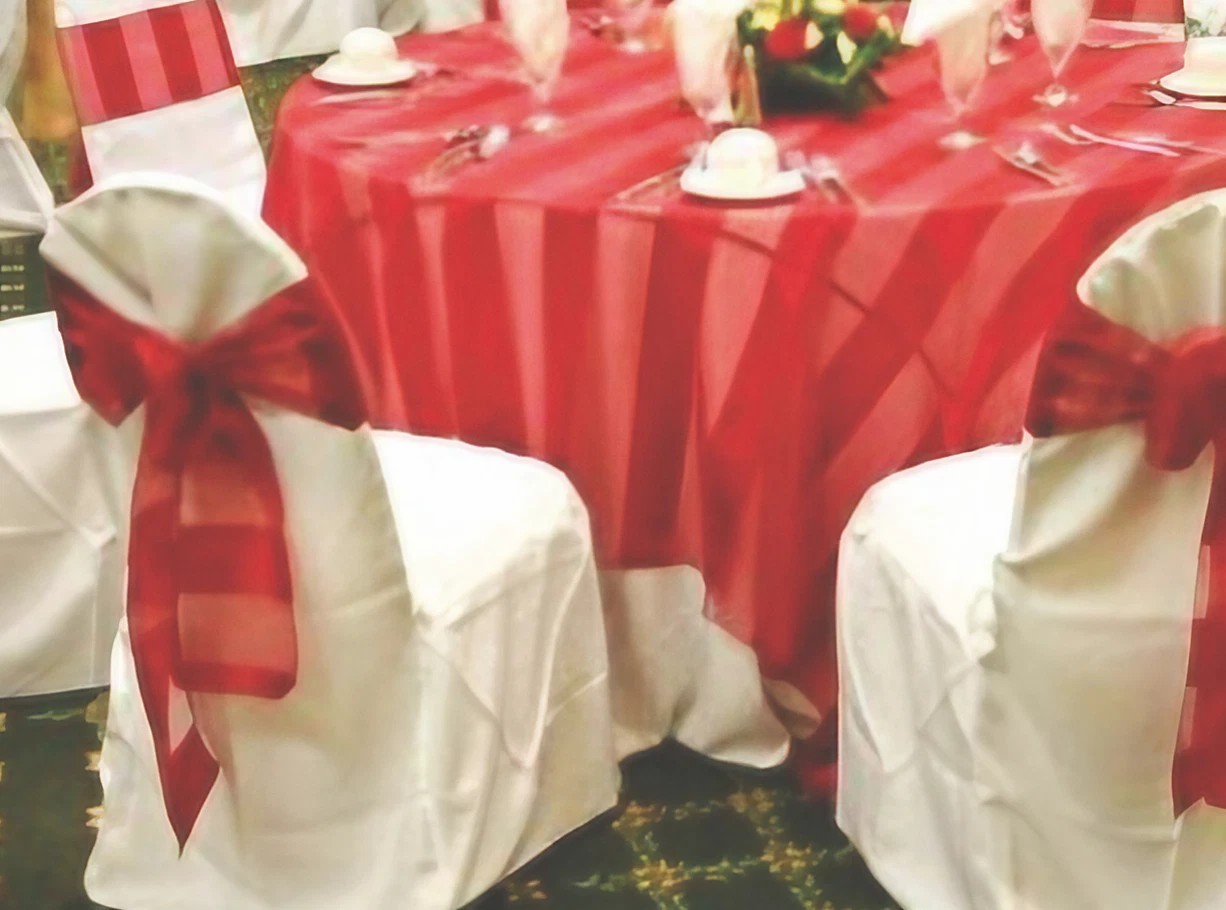 Chair Cover With Ribbon - PT. Sumber Tenda Dunia
